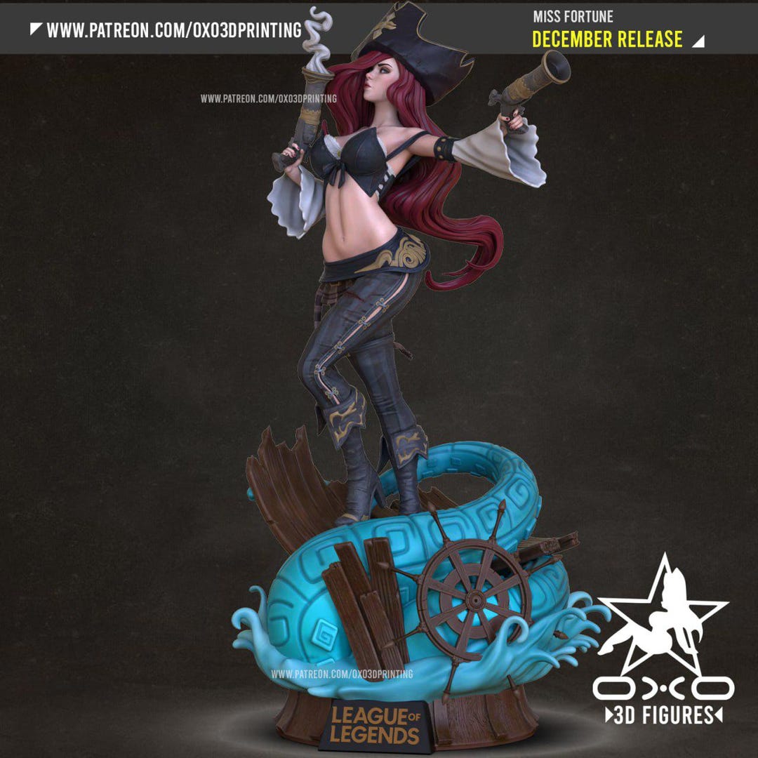 League of Legends Miss Fortune 3D Printed Painted - Etsy