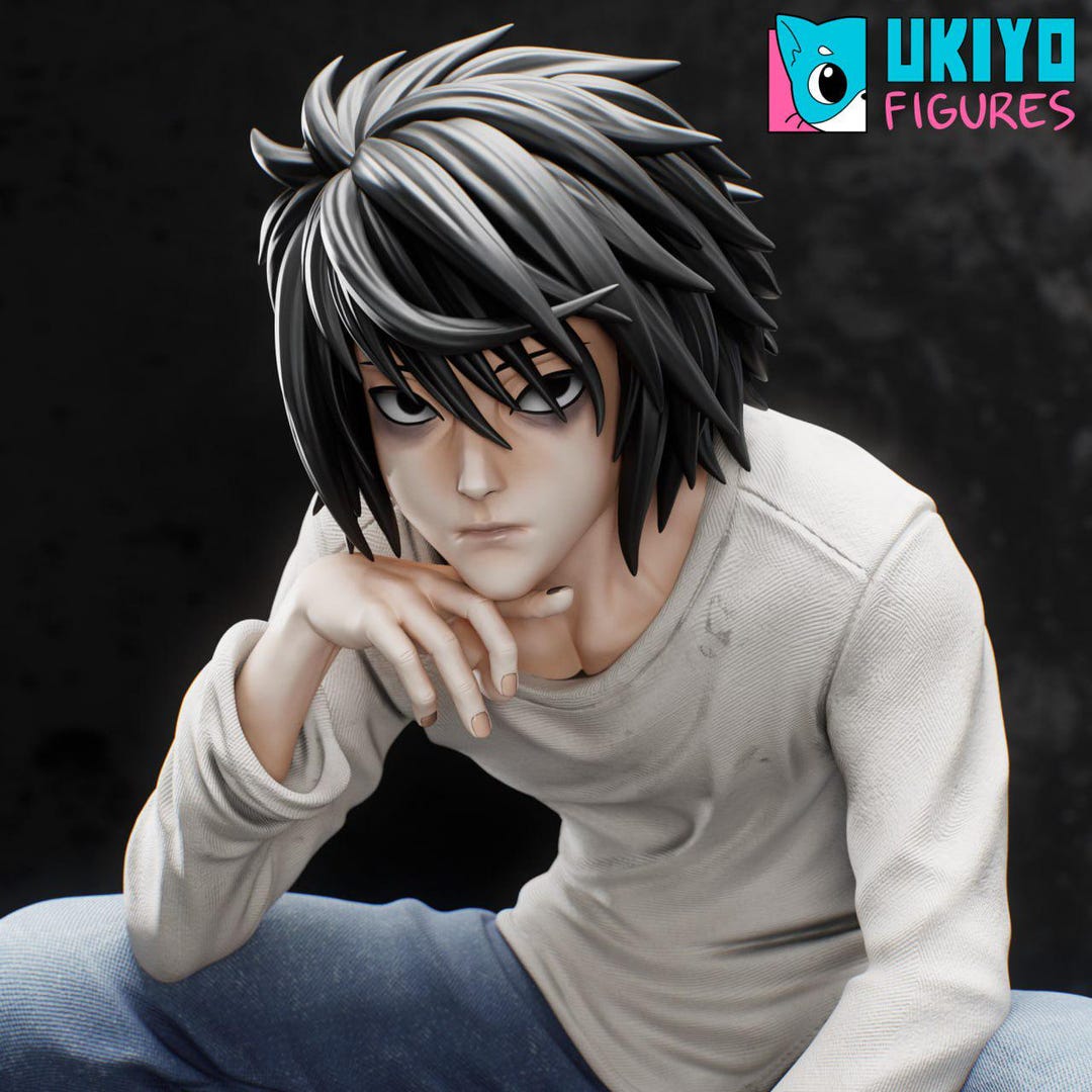 Death Note "l" 3D Printed Painted - Etsy