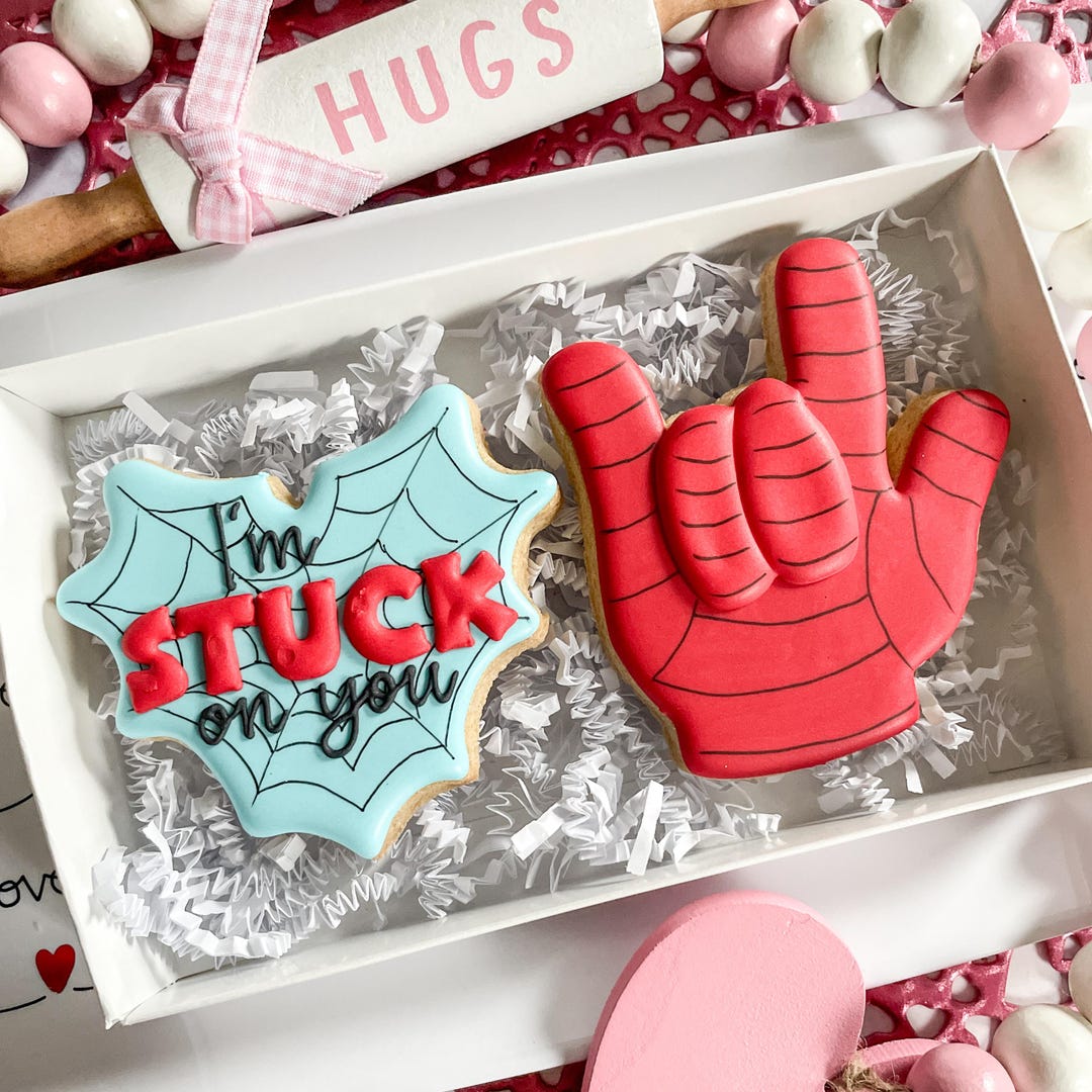 Stuck on You Valentines Cookies - Etsy