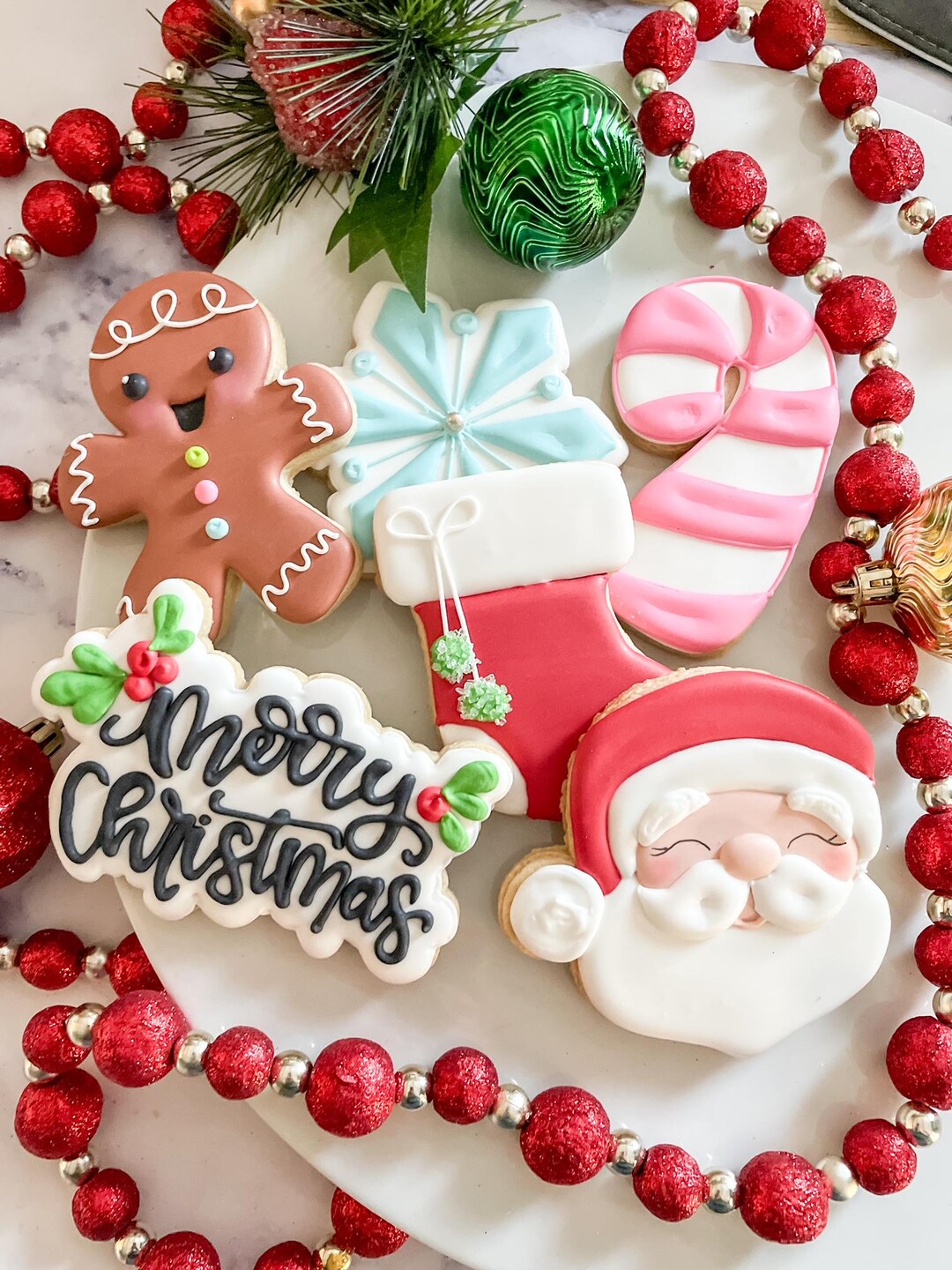Decorated Christmas Cookies - Etsy