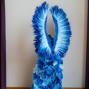Blue Samba Carnival Costume: Light-up Wings & Tails, Cosplay Prop - Etsy