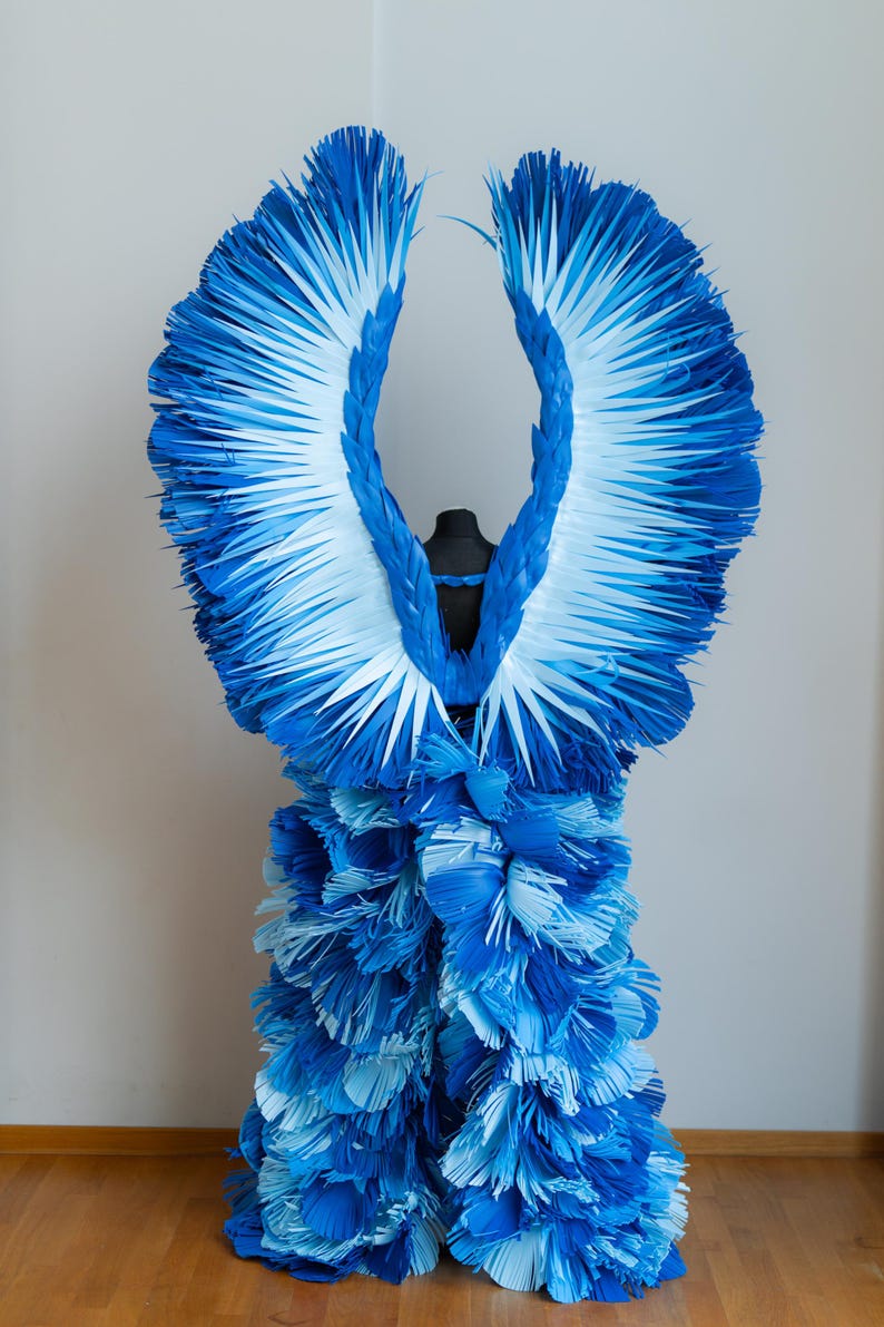 Blue Samba Dance Costume, Cosplay Costume, Trinidad Carnival, Caribbean ...