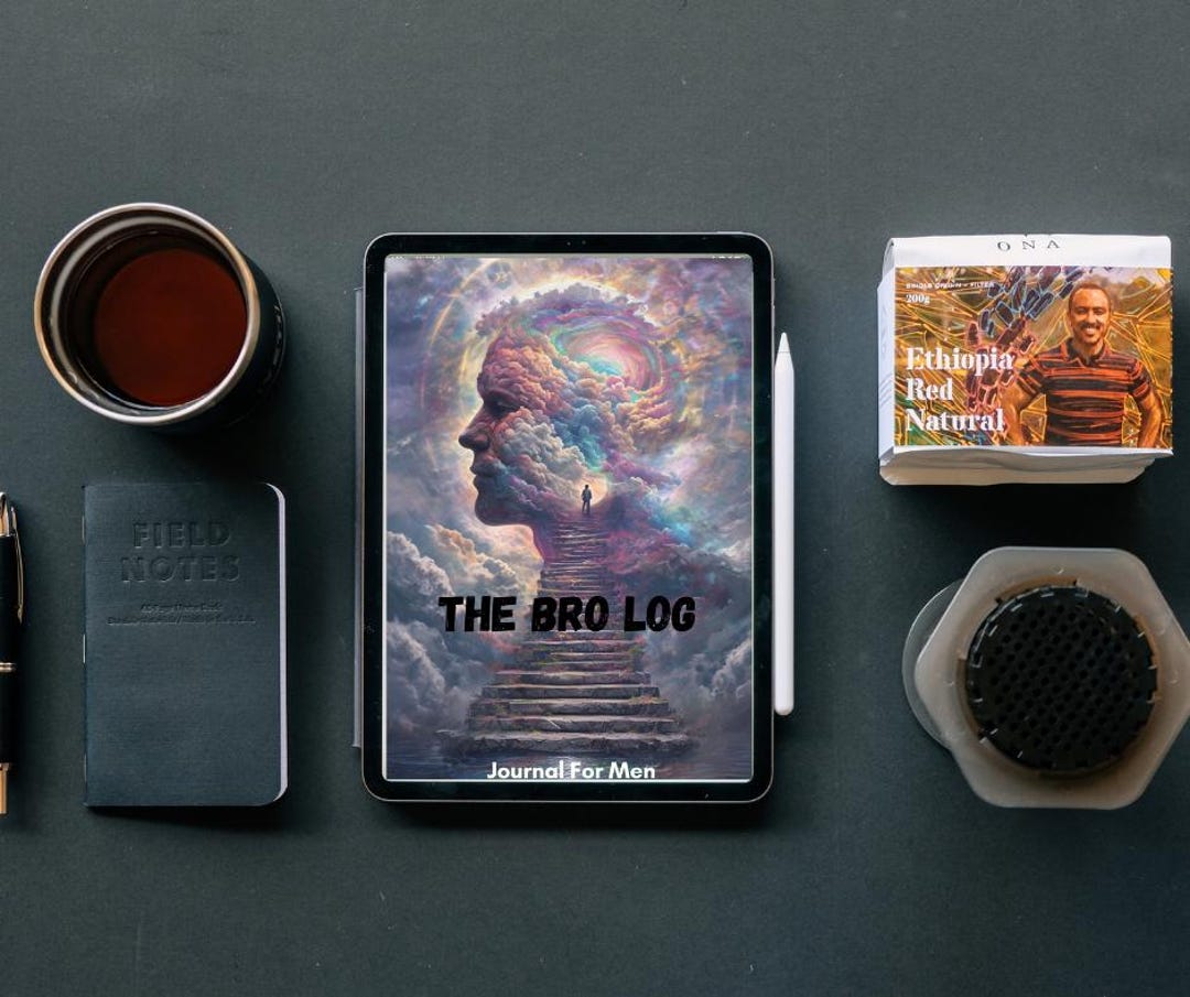 Level up in 2025 With Bro Log Men's Digital Journal | Self-reflection ...