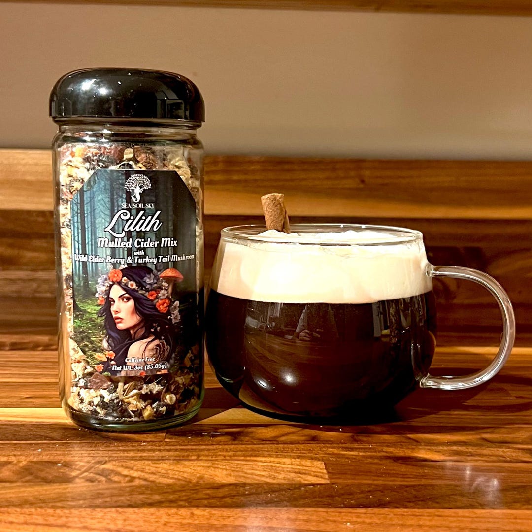 Lilith - Mulled Cider Mix With Elder Berry & Turkey Tail Mushroom - Etsy
