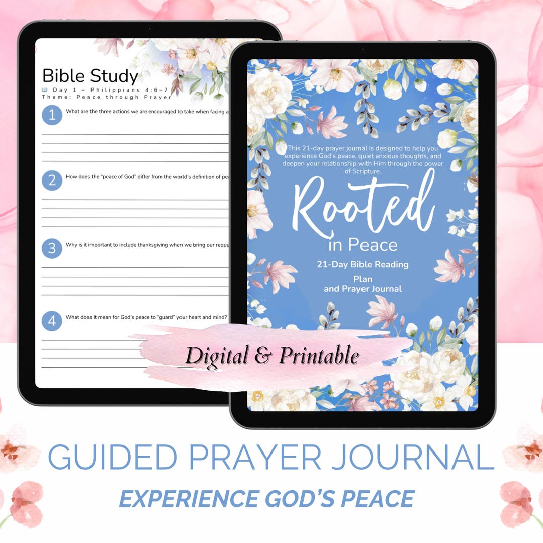21 Day Prayer Journal Printable for Women, Bible Study Templates, Bible ...