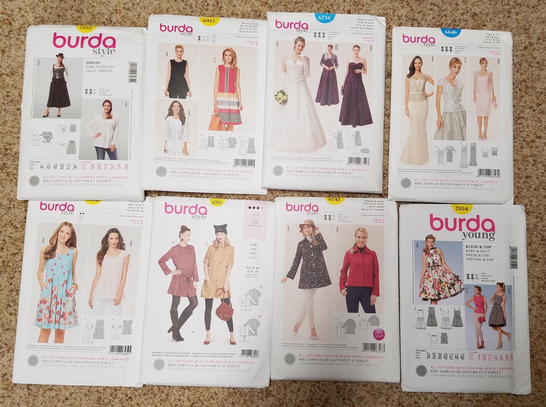 Pattern Burda 7032 Burda 6912 Burda 6710 Burda 6646 Burda 6532 Burda ...