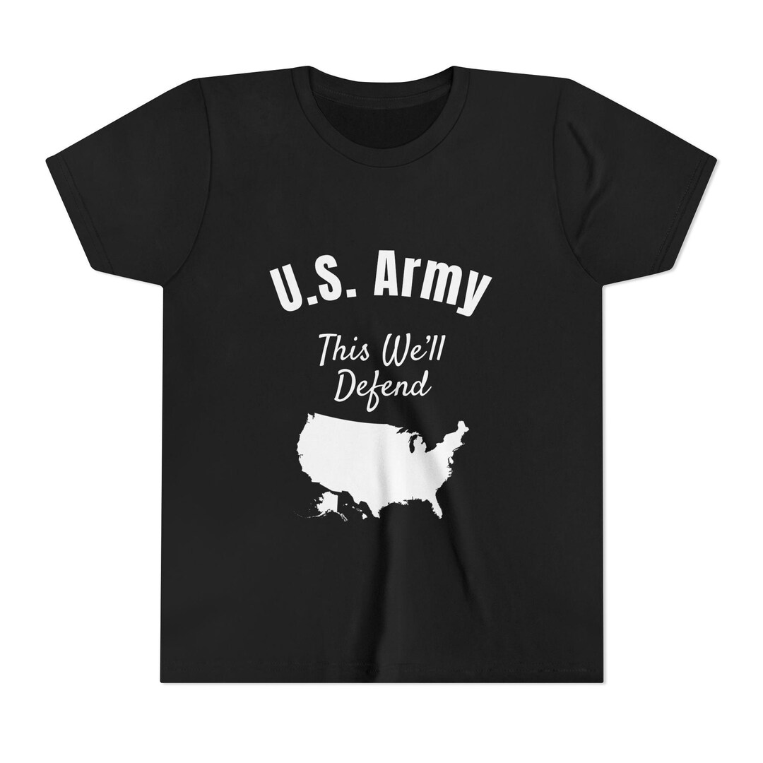 Kids Army T-shirt – 'this We'll Defend' Map of the U.S. Design | 7 ...