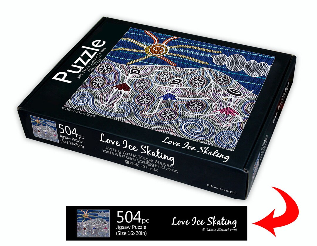 Jigsaw Puzzle: Love Ice Skating, 500 Pieces From Artists Original ...