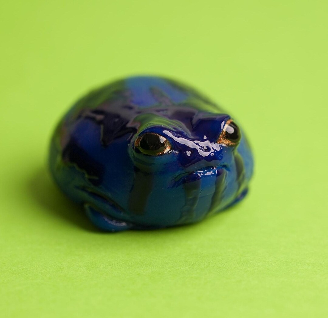 Glompy - Squishy Rain Frog - DARK BLUE - Etsy