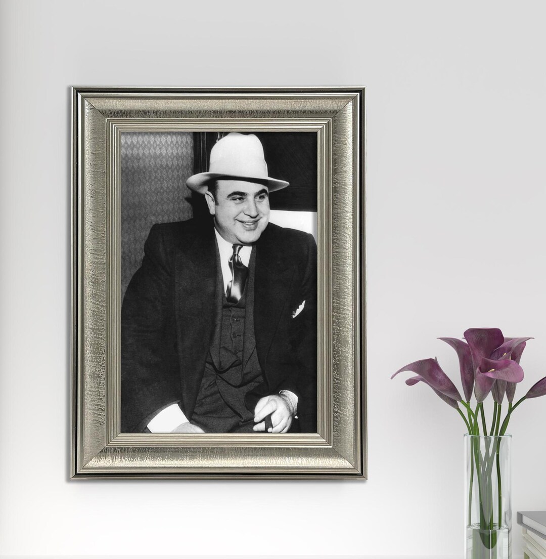 American Gangster Al Capone Framed Print | Vintage Mafia Art | Classic ...