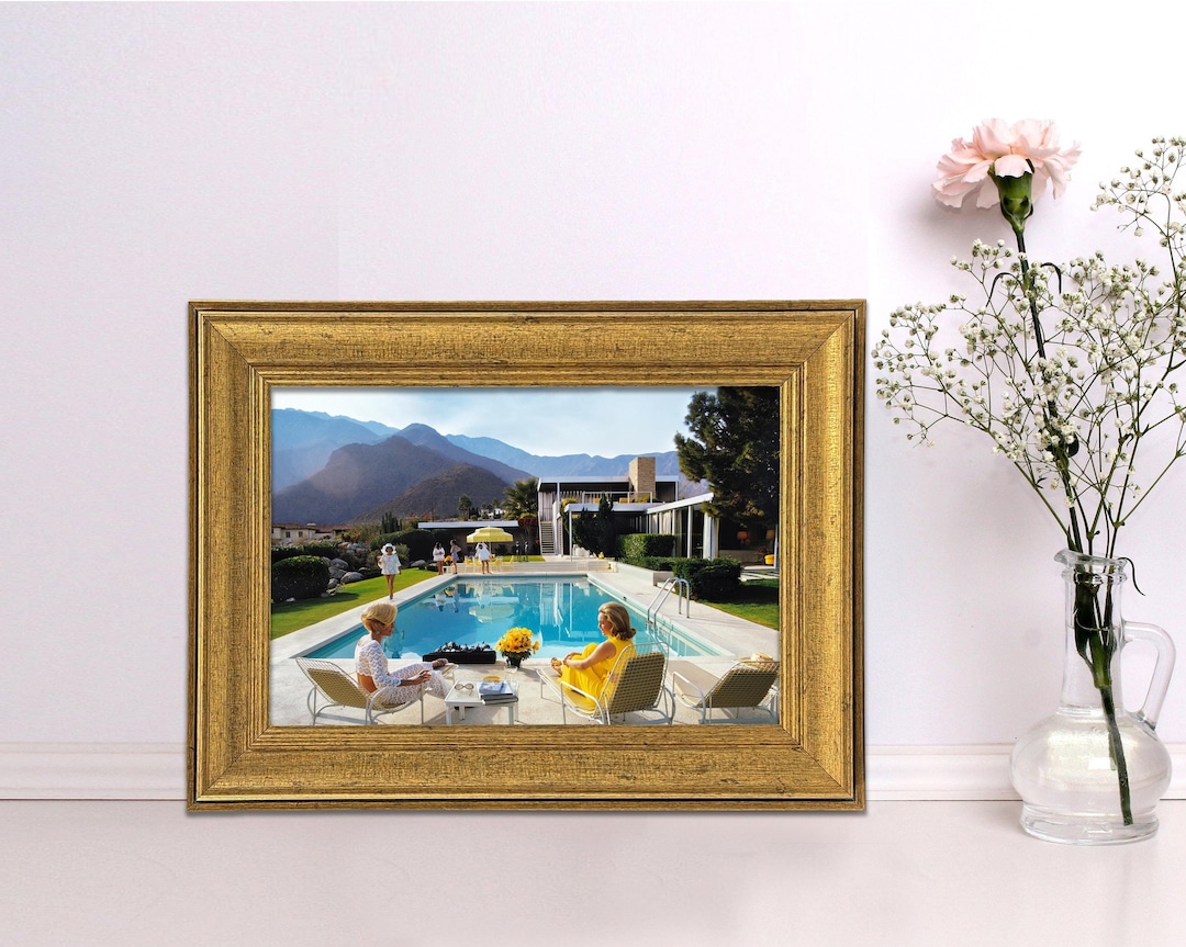 Slim Aarons Poolside Glamour Vintage Framed Wall Art, Palm Springs ...