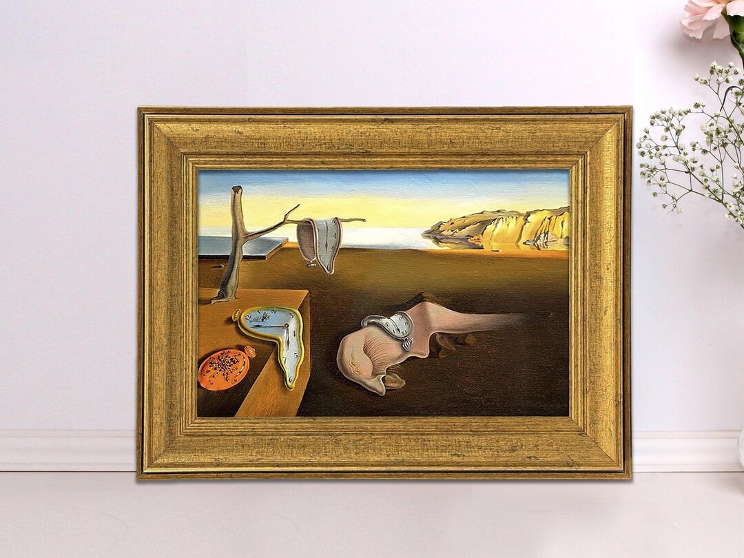 Salvador Dalí the Persistence of Memory – Vintage Framed Print, Iconic ...