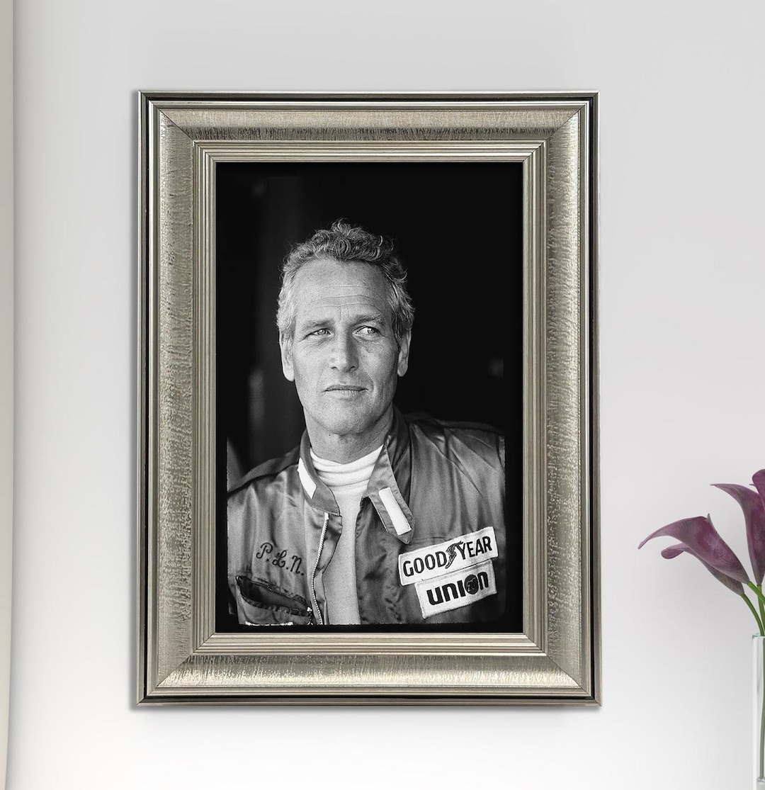 Paul Newman Portrait - Classic Vintage Framed Print for Retro Hollywood ...
