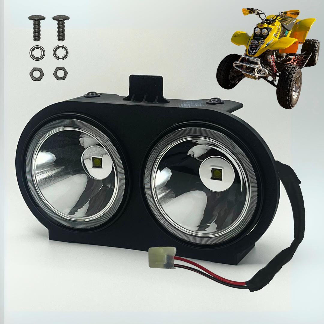 Honda 400ex Headlight: Complete Aftermarket Round LED Headlight ...