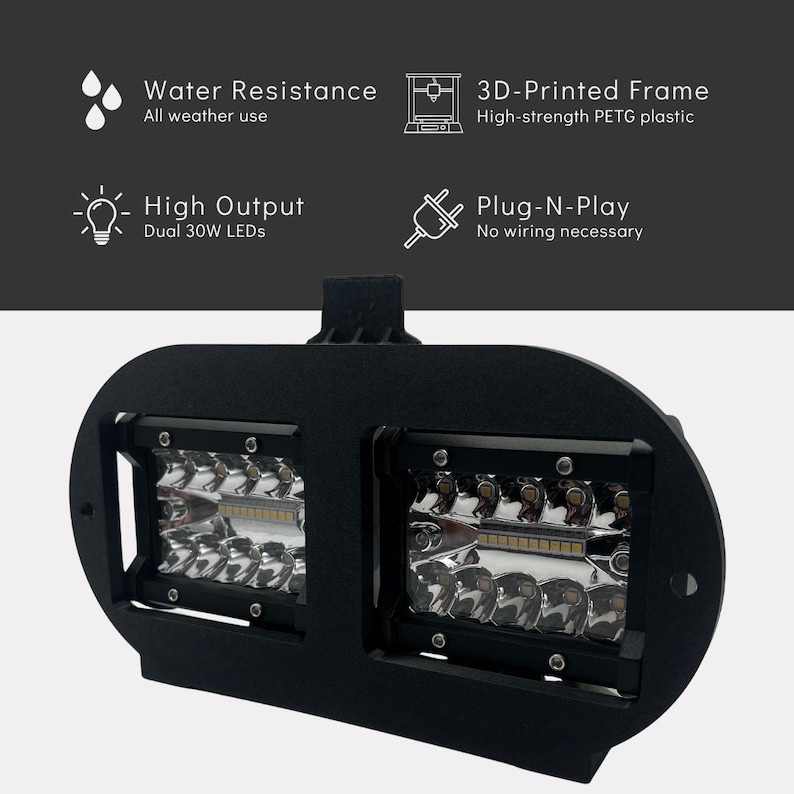 Honda 400ex Headlight ASSEMBLY: Nilight 4in 60W Flood Spot Combo LED ...