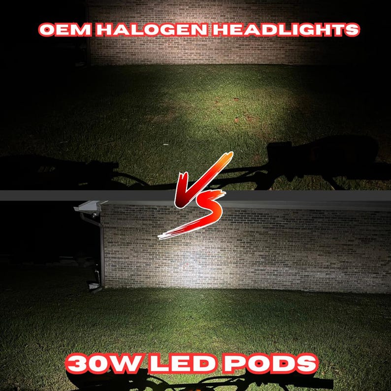 Honda 400ex Headlight ASSEMBLY: Nilight 4in 60W Flood Spot Combo LED ...