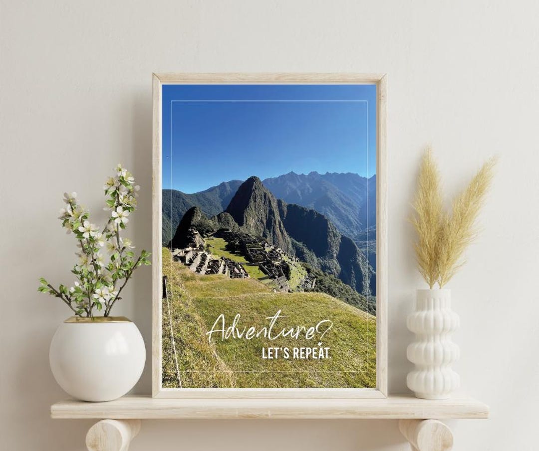 Machu Picchu Matte Paper Wooden Framed Poster, Cusco Art Print, Wedding ...
