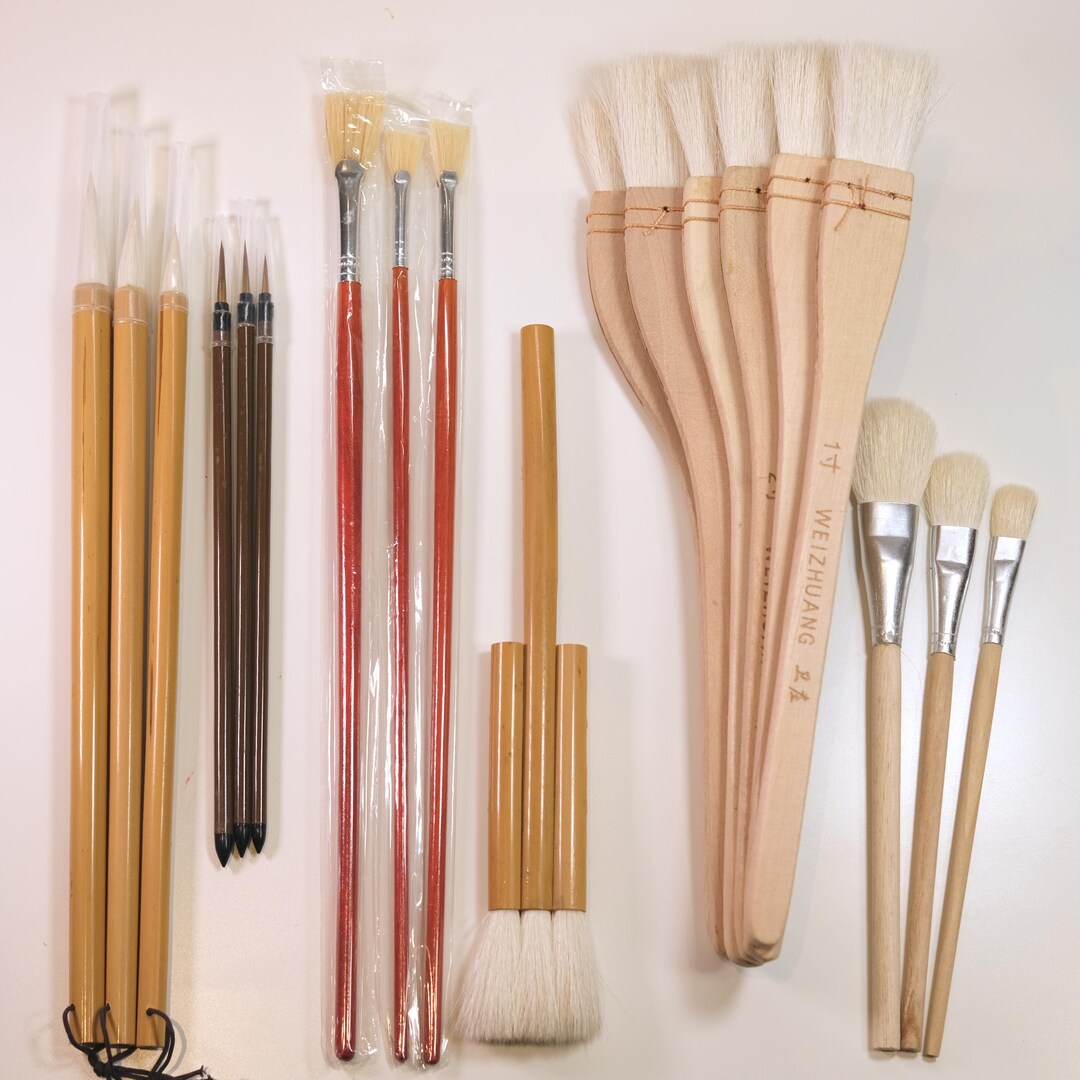 Premium Wool Glaze Brushes Pottery, Ceramic Glazing, Watercolor, Oil ...