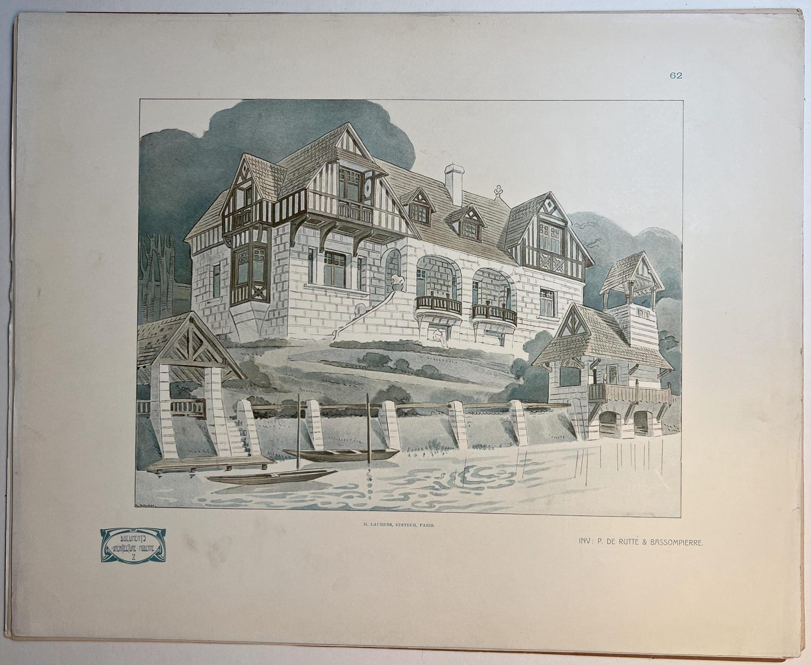 Rare Antique Chromolithograph Art Print Plates From the Jugendstil-era ...
