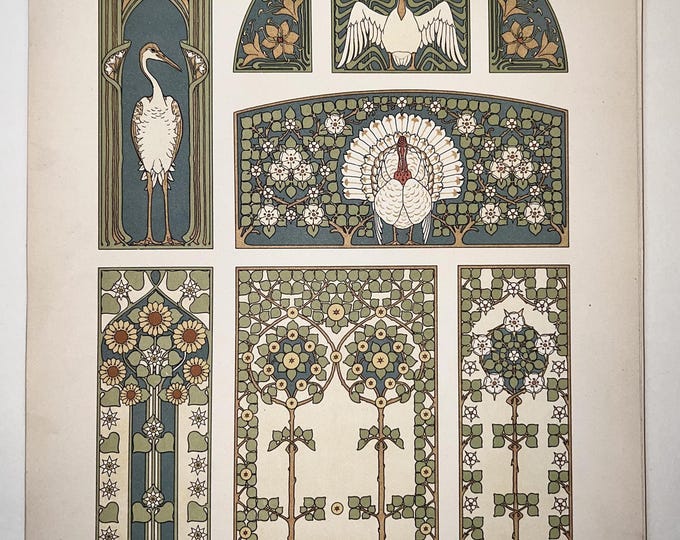 Rare Antique Art Print Plates From 1900 Illustrating Art, Architecture ...