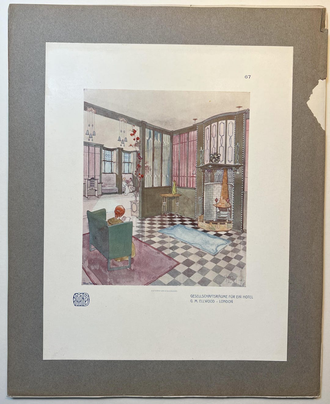 Rare Antique Chromolithograph Art Print Plates From the Jugendstil-era ...