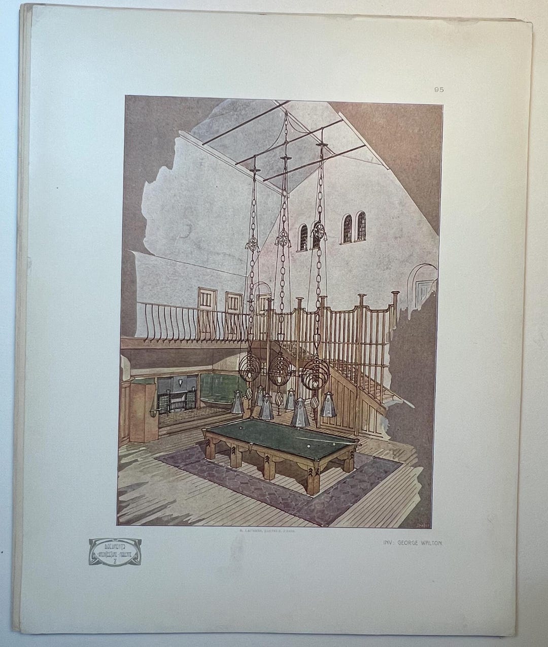 Rare Antique Chromolithograph Art Print Plates From the Jugendstil-era ...