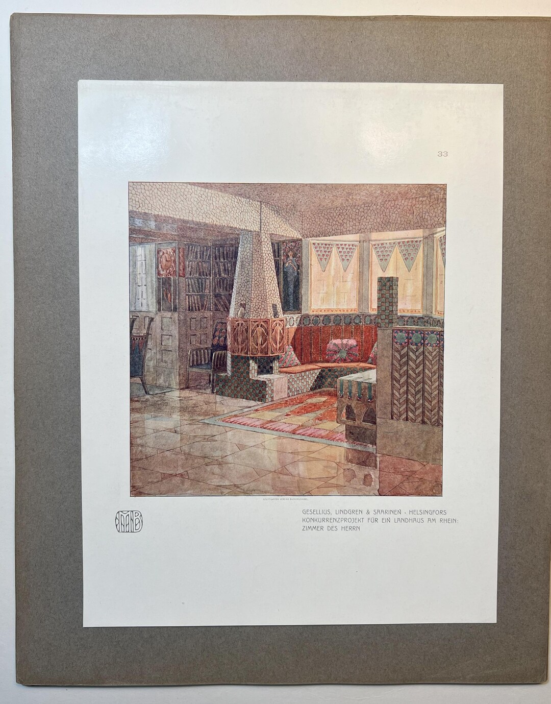 Rare Antique Chromolithograph Art Print Plates From the Jugendstil-era ...