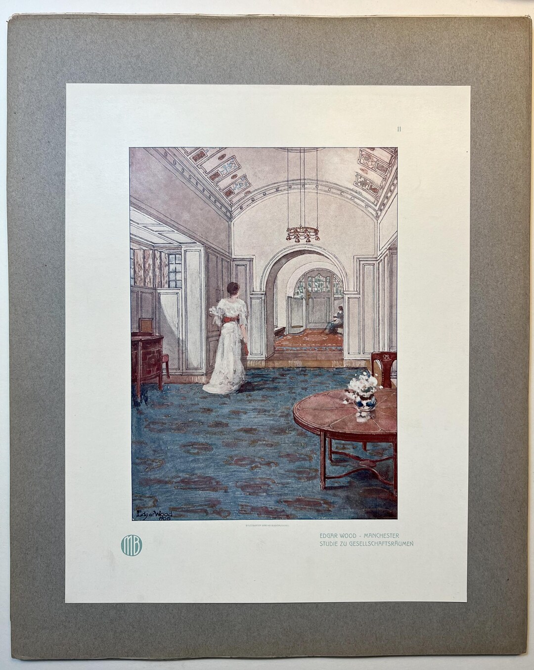 Rare Antique Chromolithograph Art Print Plates From the Jugendstil-era ...
