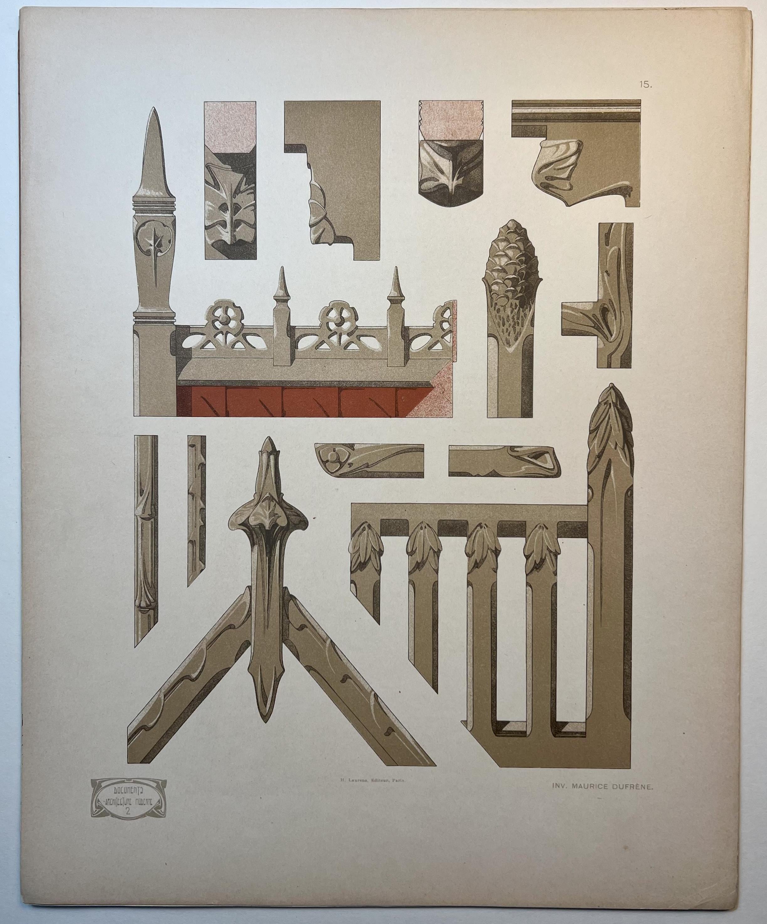 Rare Antique Chromolithograph Art Print Plates From the Jugendstil-era ...