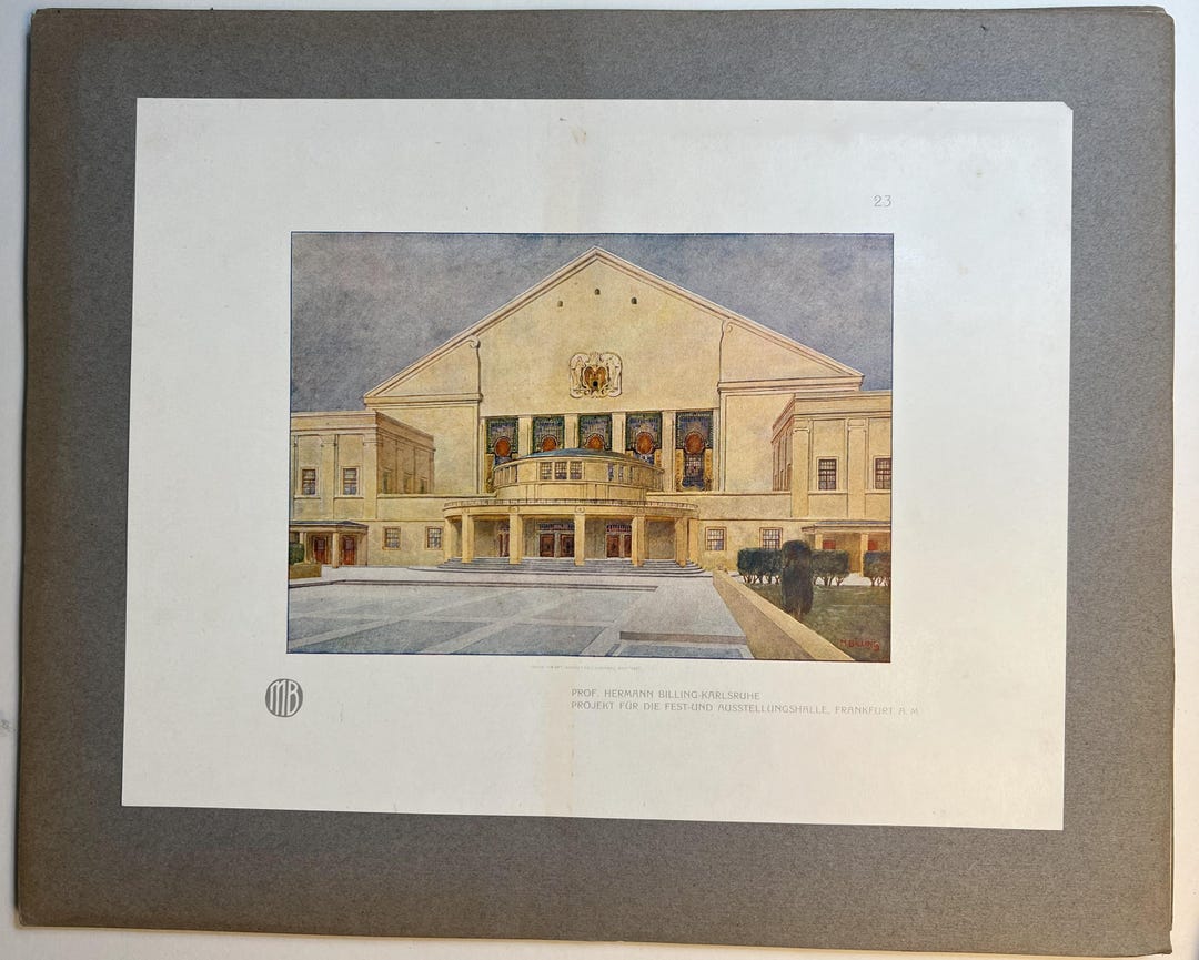 Rare Antique Chromolithograph Art Print Plates From the Jugendstil-era ...
