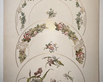 Rare Antique Art Print Plates From 1900 Illustrating Art, Architecture ...