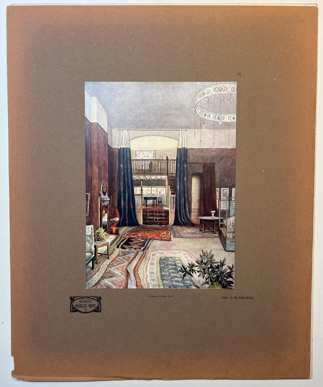 Rare Antique Chromolithograph Art Print Plates From the Jugendstil-era ...