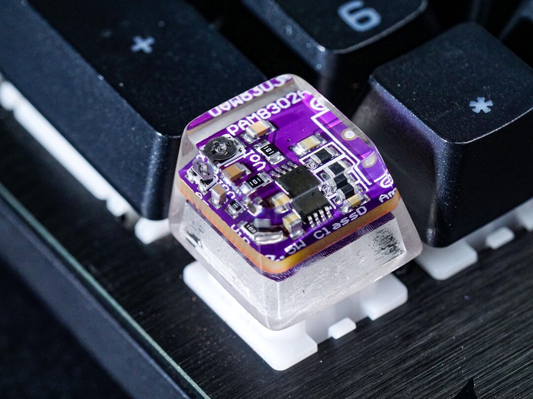 Purple Recycled Circuit Board Resin Artisan Keycap for MX Cherry Switch ...