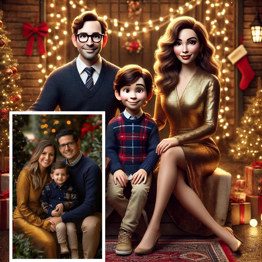 Custom Cartoon Portrait, Couple Cartoon Photo, Personalized Family ...