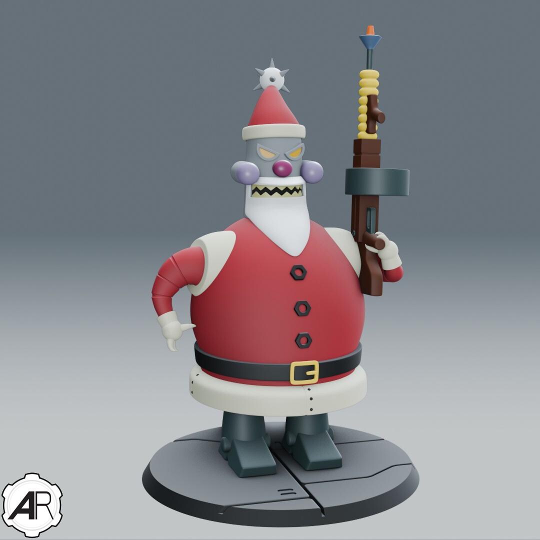 Robot Santa Inspired Fan Art for 3D Printing - Etsy