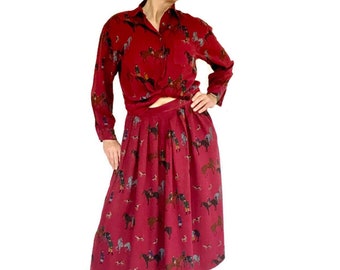 Horse Print Dress - Etsy