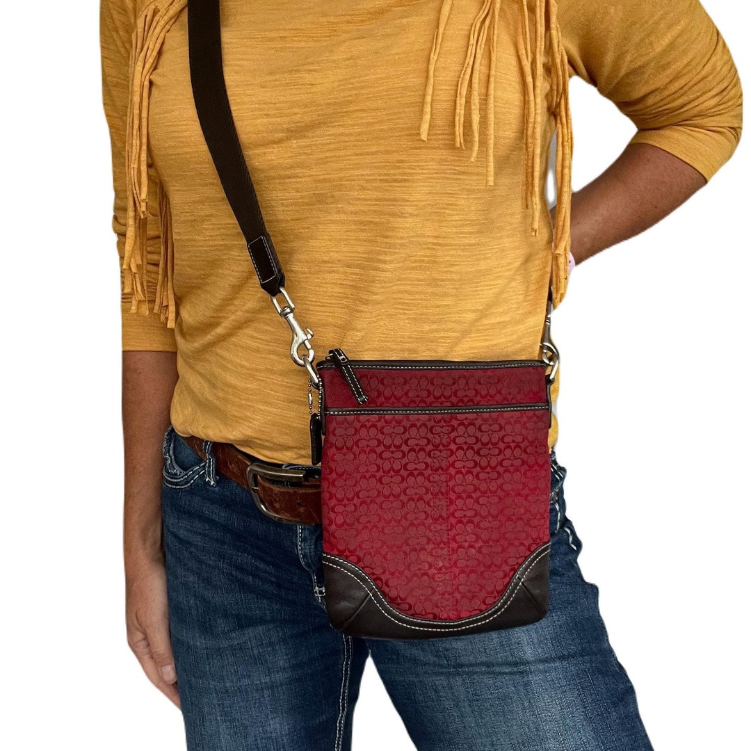 Vintage Coach Logo Bag With Adjustable Strap - Etsy