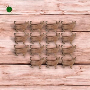 Wooden Animal Thread Organizer Set | Sheep, Rabbit & Cat Embroidery ...