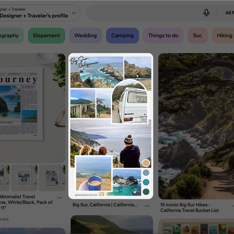 Digital Download: Canva Social Media Mood Board Templates, Seamless ...