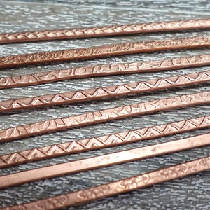 Handmade Textured Copper Jewelry Wire, Gallery Wire, 6 3/4'' - Etsy