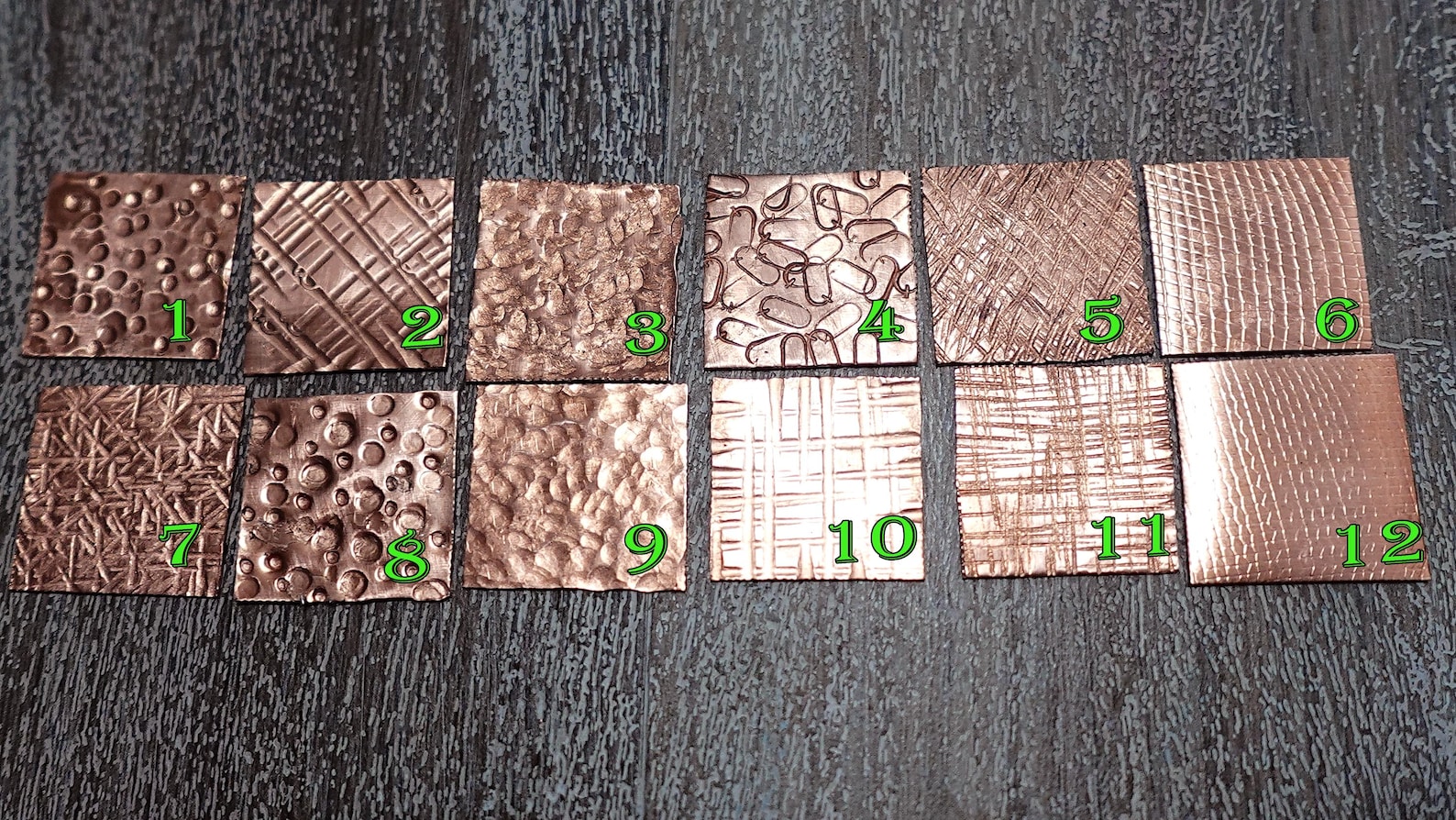 Hand-hammered Patterned Copper Sheet, Choose Your Size, Texture Copper ...