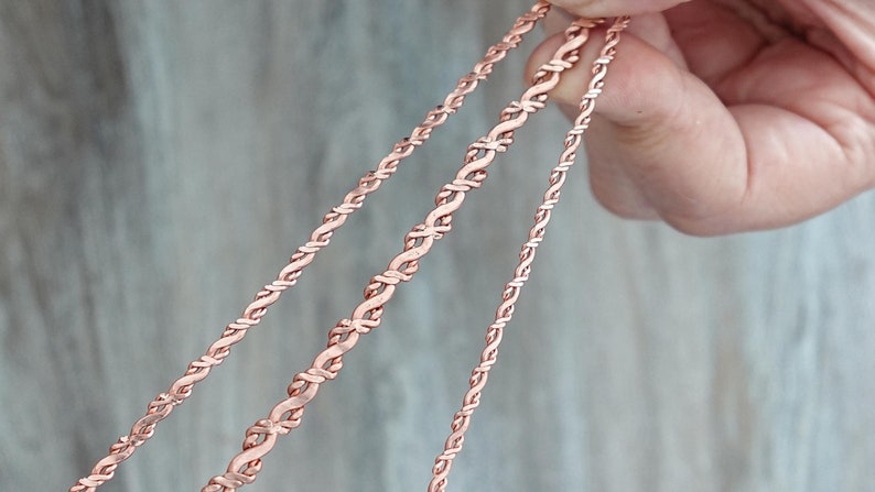 3 Ft, Twisted and Rolled Strip Wire of 2 Sizes. Decorative Wire for ...