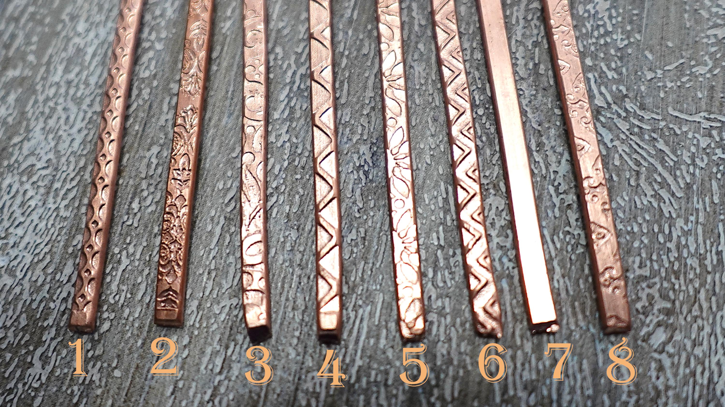 Handmade Textured Copper Jewelry Wire, Gallery Wire, 6 3/4'' - Etsy