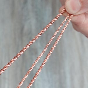 3 Ft, Twisted and Rolled Strip Wire of 2 Sizes. Decorative Wire for ...