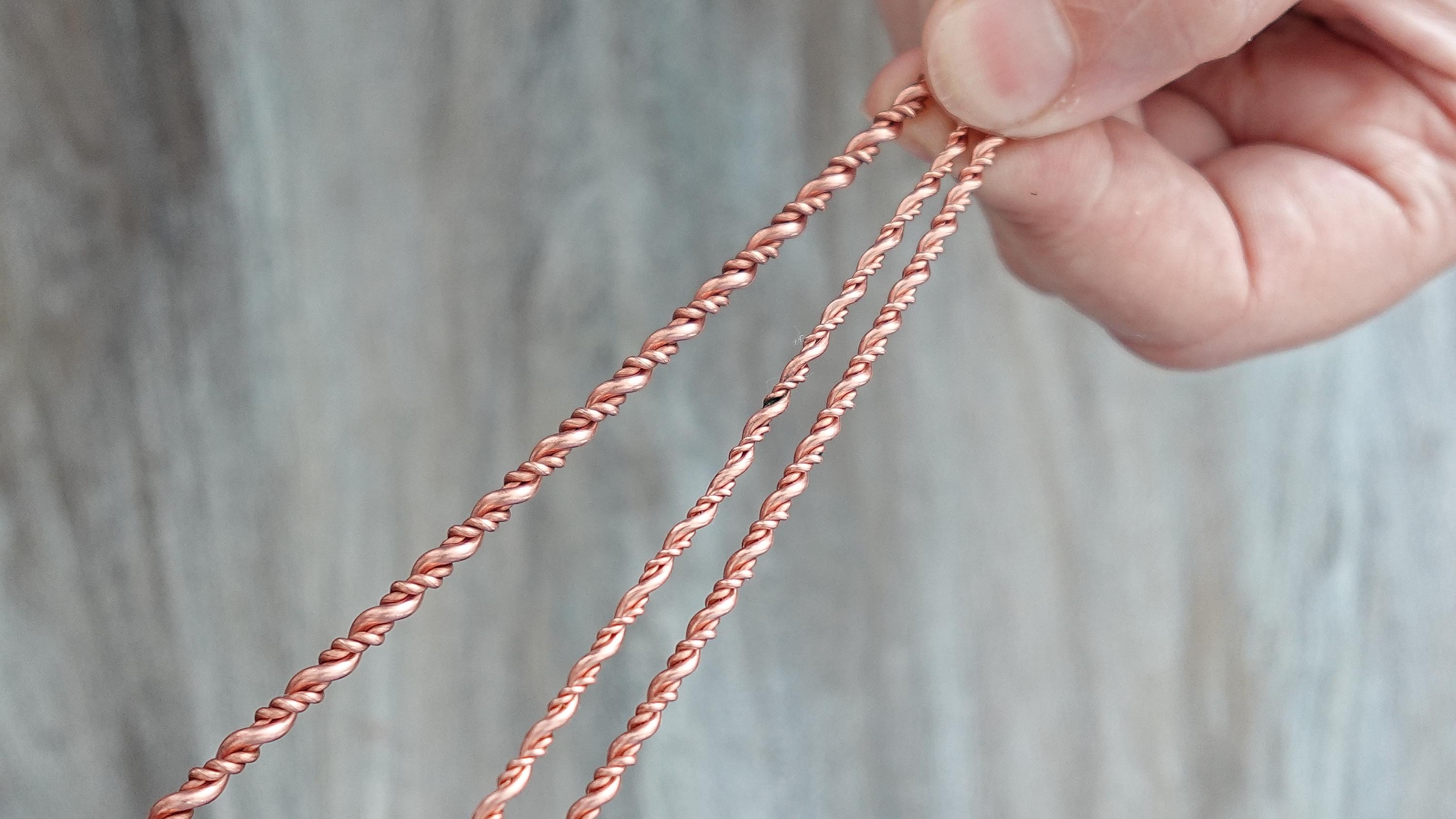3 Ft, Twisted and Rolled Strip Wire of 2 Sizes. Decorative Wire for ...