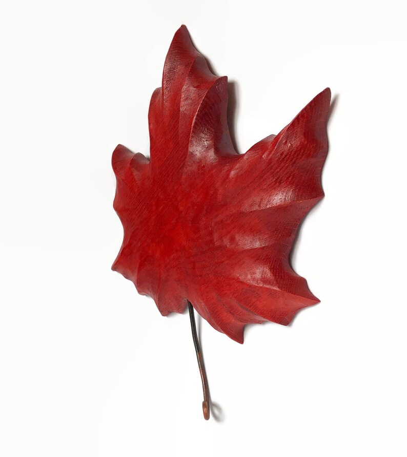 Maple Leaf Wood Carving Wall Decor Indoor/outdoor Gift From - Etsy