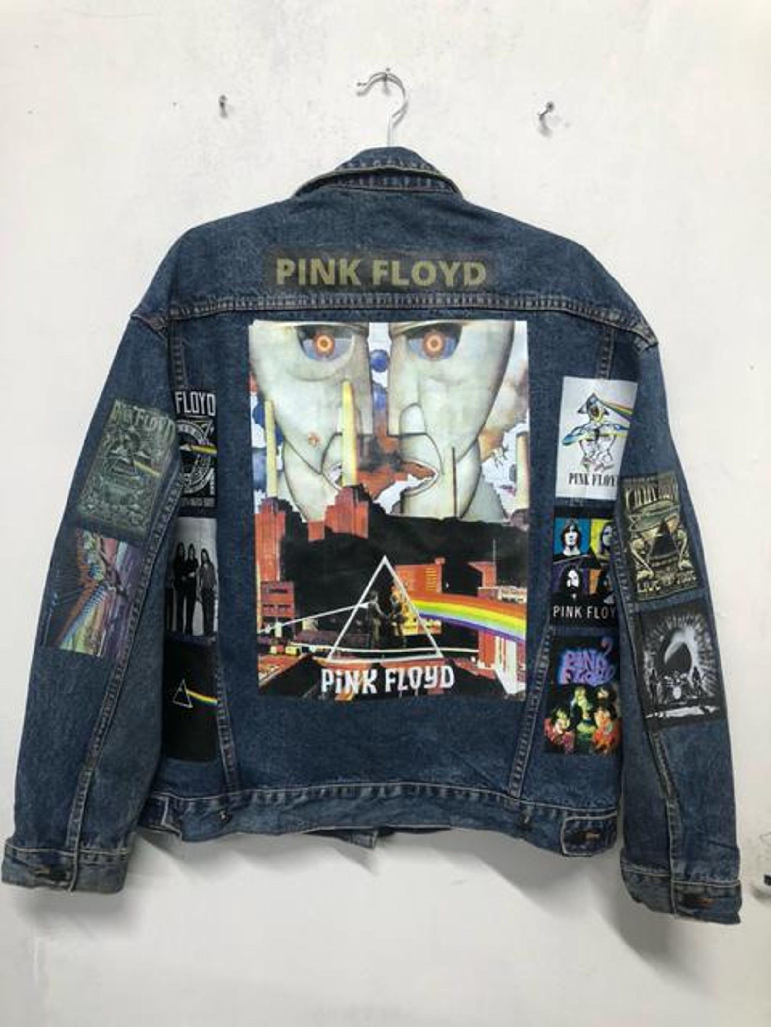 Vintage Denim Jacket With Psychedelic Rock-inspired Graphic – Iconic ...