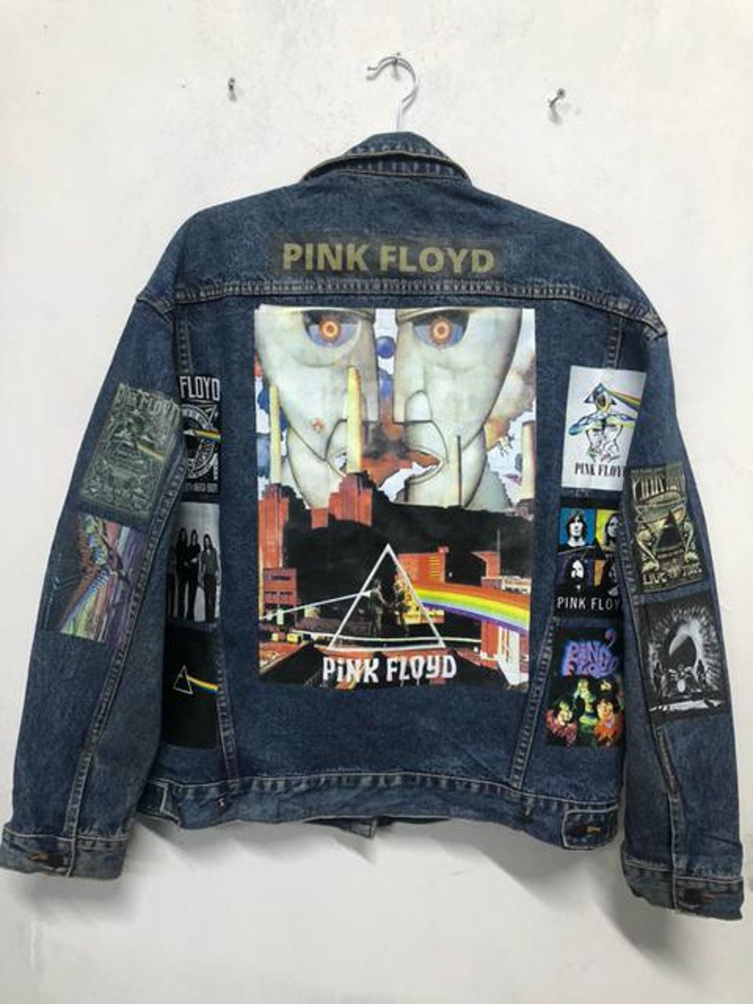 Vintage Denim Jacket With Psychedelic Rock-inspired Graphic – Iconic ...