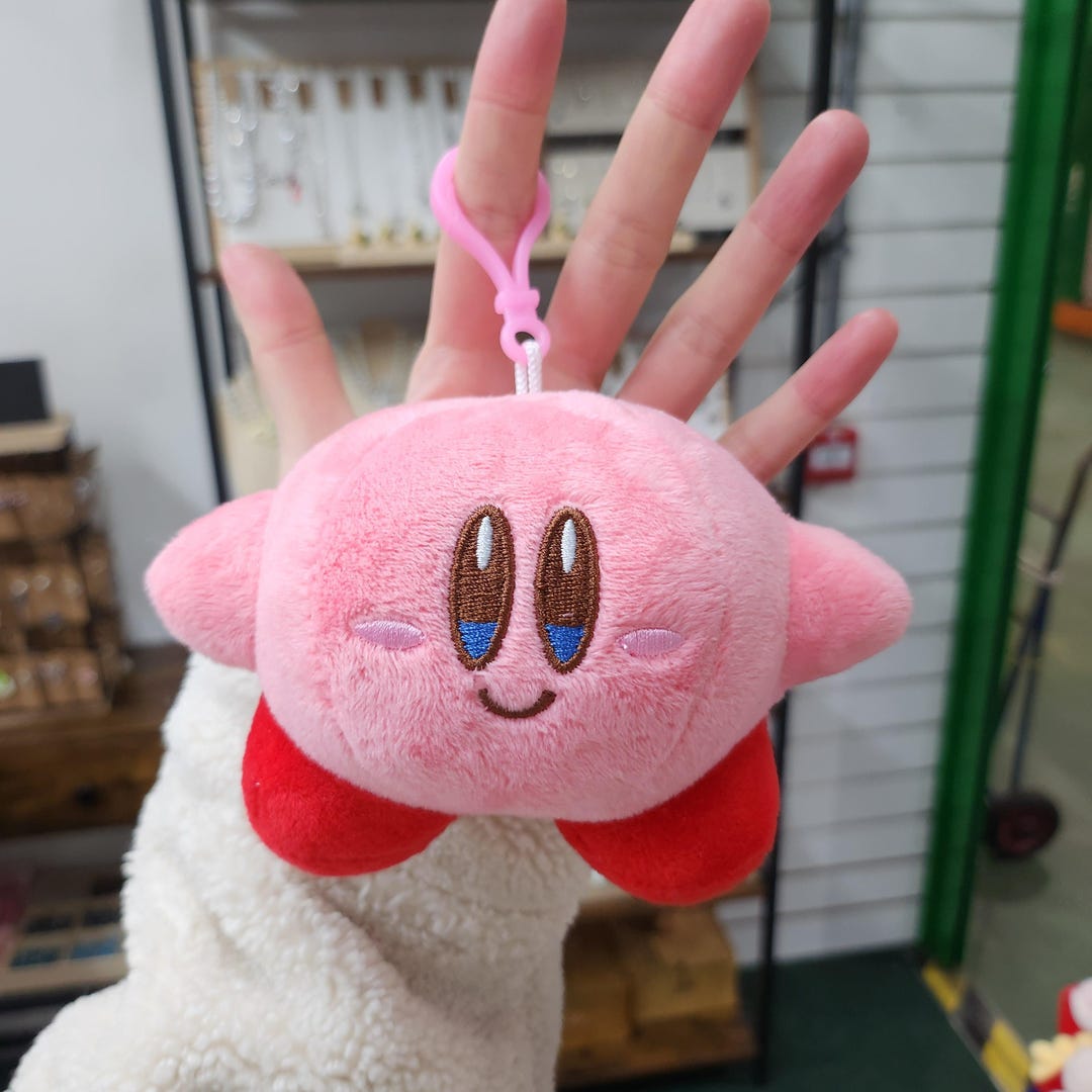 Kirby Plush Keychain: Smile Kirby Puffer Keyring - Etsy