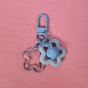 Kawaii Kei Blue Star Keychain With Matching Bell - Etsy